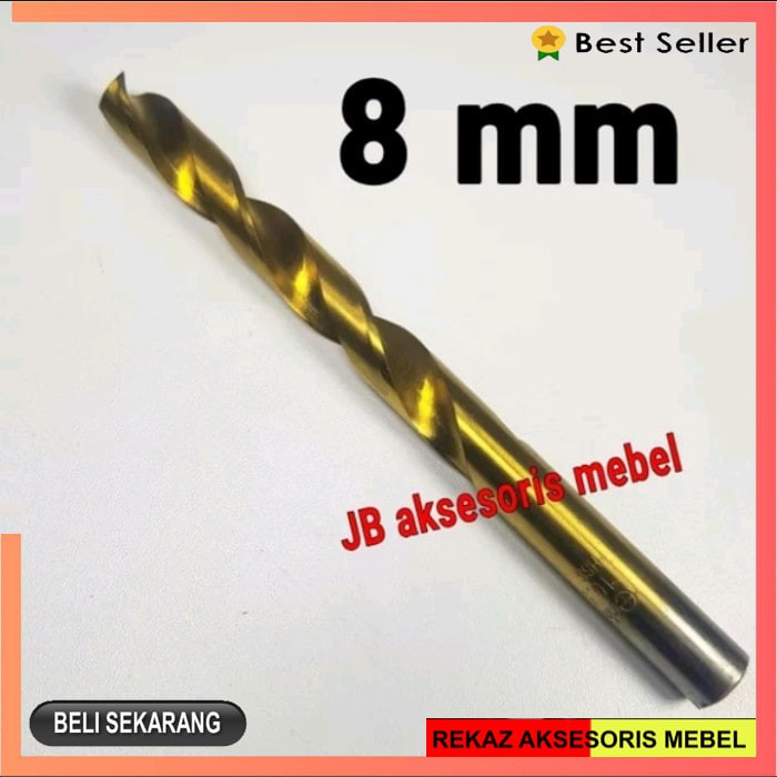 Jual MATA BOR BESI KAYU 8 mm warna KUNING | Shopee Indonesia
