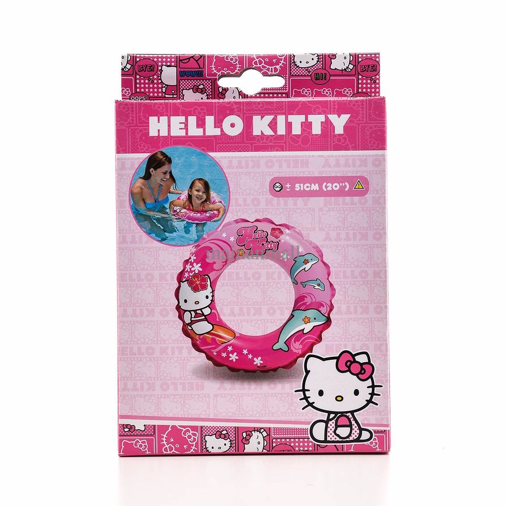Jual Intex Hello Kitty Pelampung pinggang diameter 51cm Intex 56200 ...