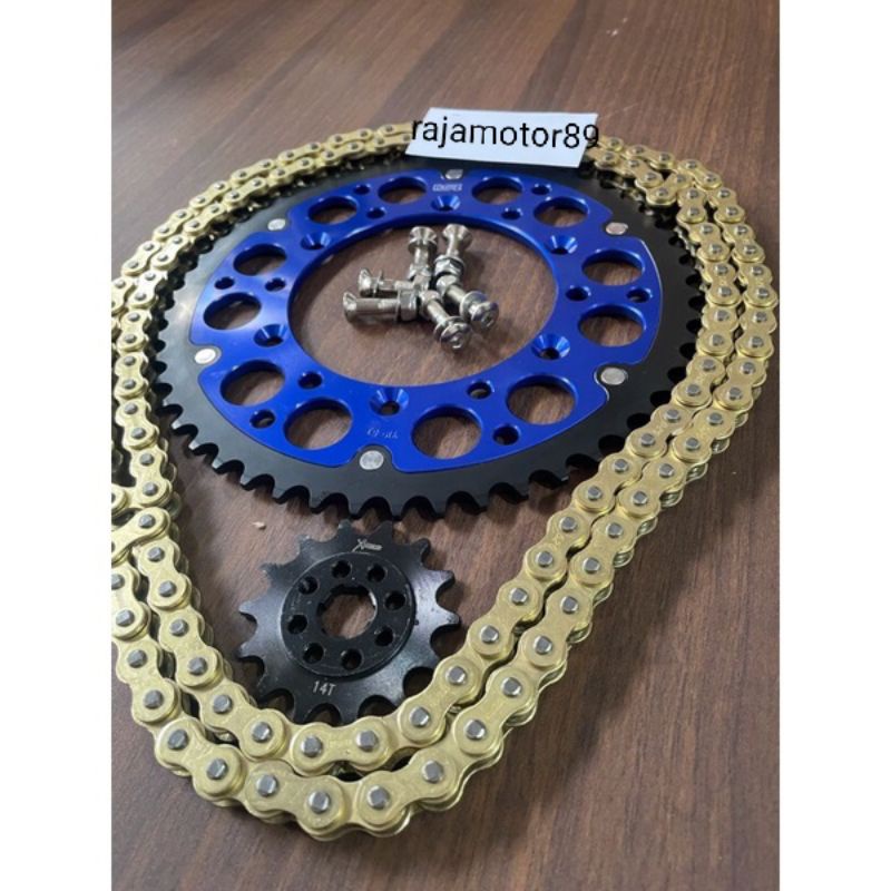 Jual Gear set yamaha WR 155 gear set 520 ROZ trabas | Shopee Indonesia