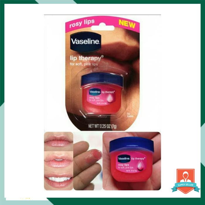 Jual VASELINE LIP THERAPY ROSY LIP (7G) ORIGINAL USA 100% | Shopee Indonesia
