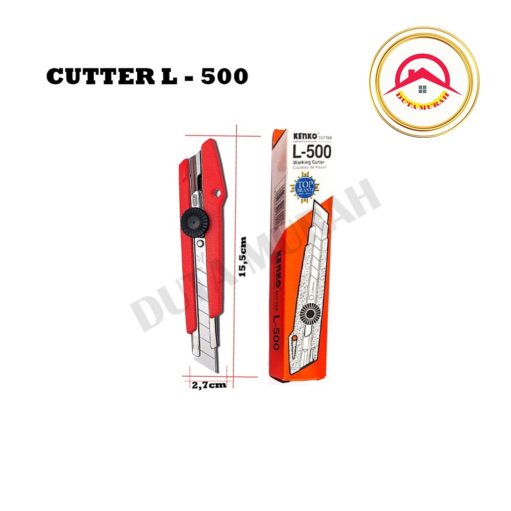 Jual Cutter L 500 Besar & Isi Cutter L 150 Besar Kenko | Shopee Indonesia