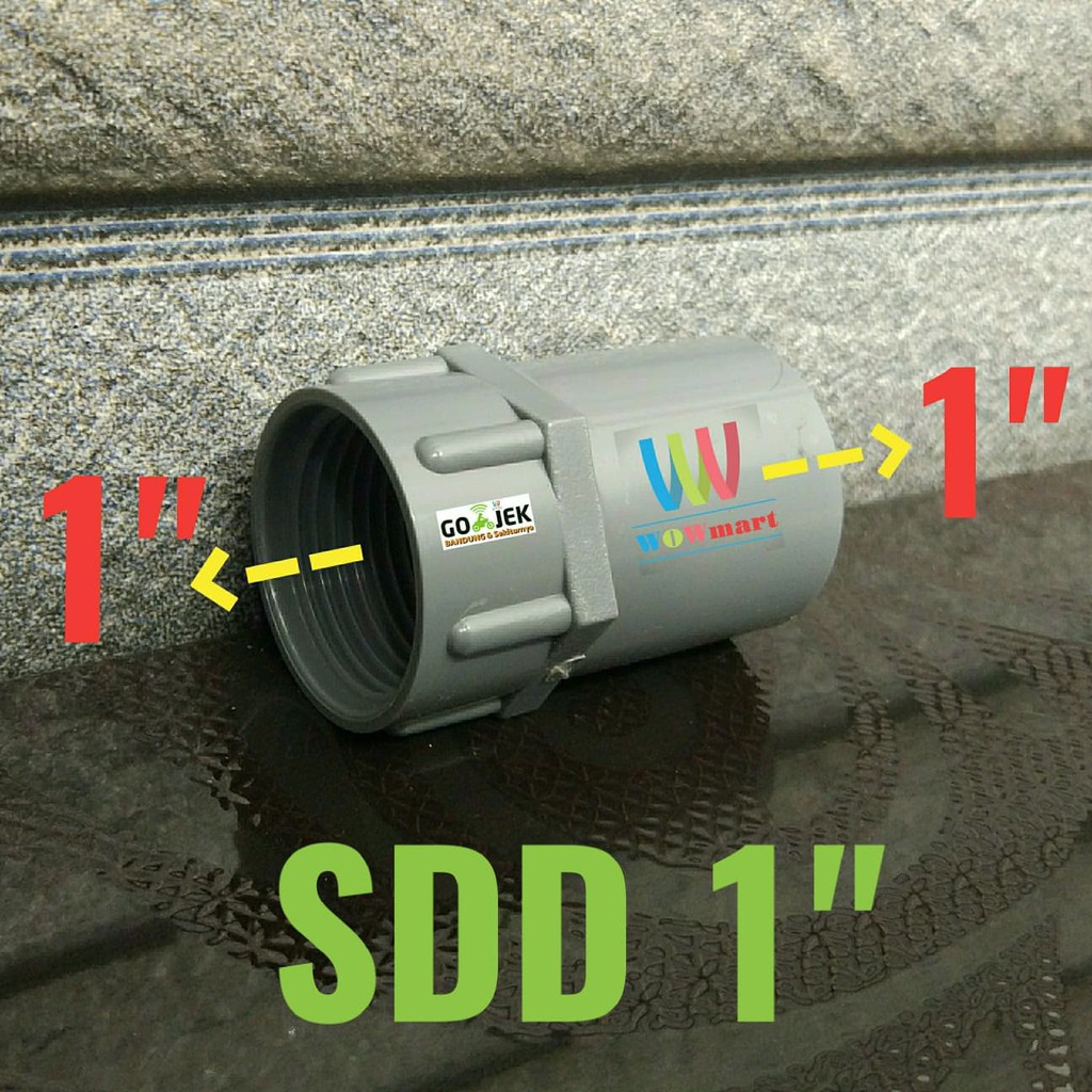 Jual Soket Drat Dalam 1 " inch inci SDD PVC Sambungan Pipa | Shopee ...