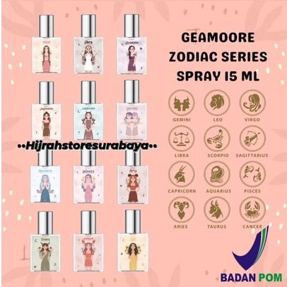 Jual GEAMOORE ZODIAC SERIES PERFUME / PARFUM ZODIAK 15ml | Shopee Indonesia