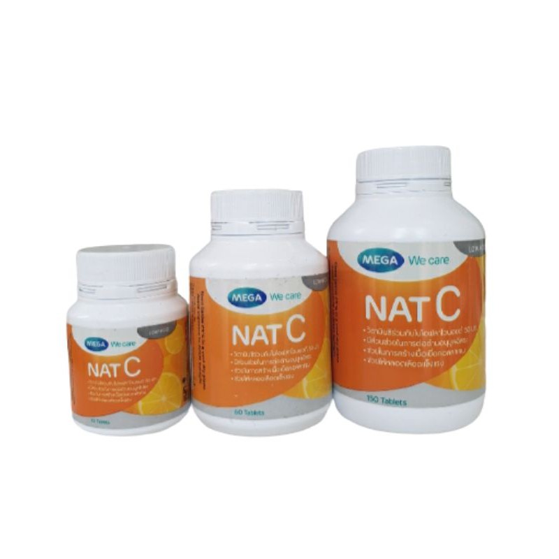Jual Mega We Care NAT C NATC 1000 TABLET SUPLEMEN VITAMIN C VITC VIT C ...