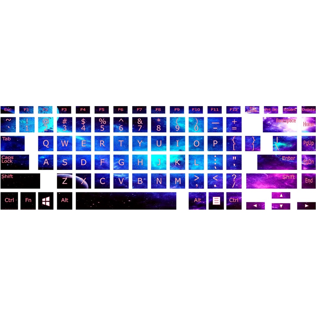 Jual sticker keyboard laptop english full keyboard bermacam font huruf ...