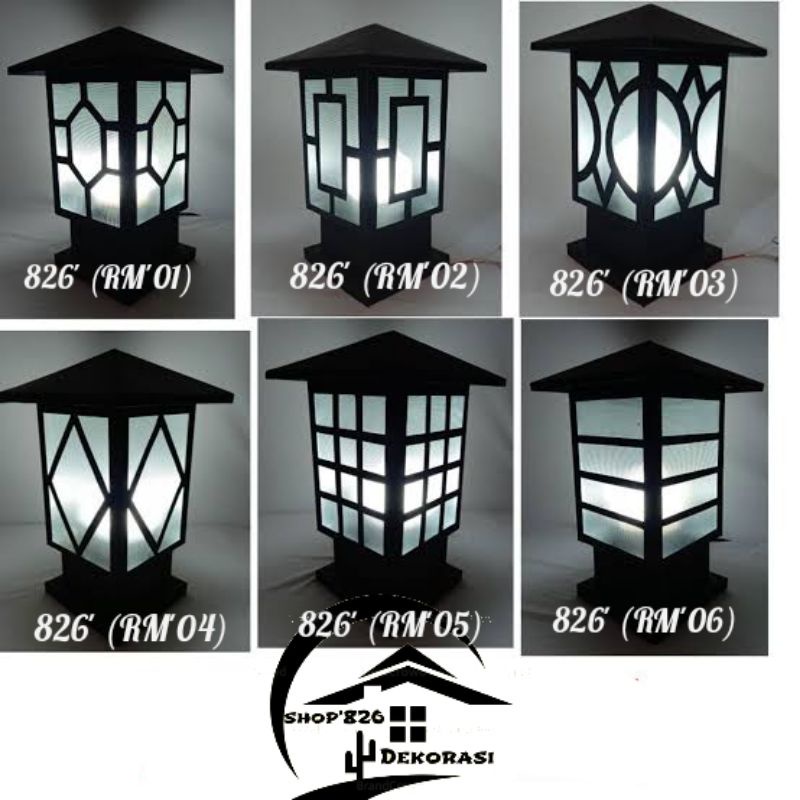 Jual Lampu pagar lampu tiang Pilar Minimalis type 826 | Shopee Indonesia
