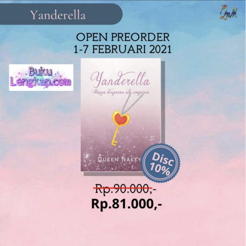 Jual po novel buku Yanderella Lovers - queen nakey original | Shopee ...