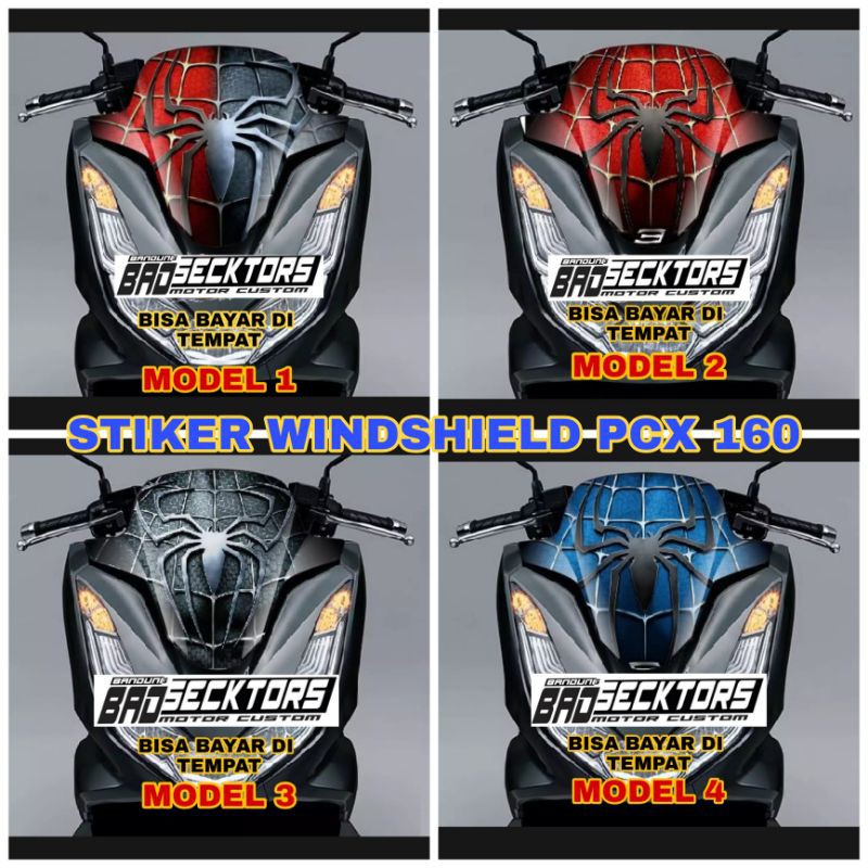 Jual Stiker Windshield Pcx 160 New Motif Spiderman | Shopee Indonesia