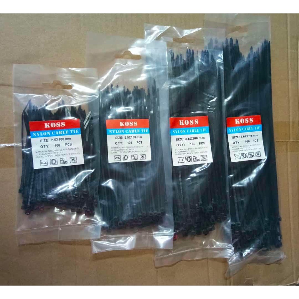 Jual Kabel Tis 10 cm 15 cm 20 cm 25 cm 30 cm 100 mm Cable Ties Tie ...
