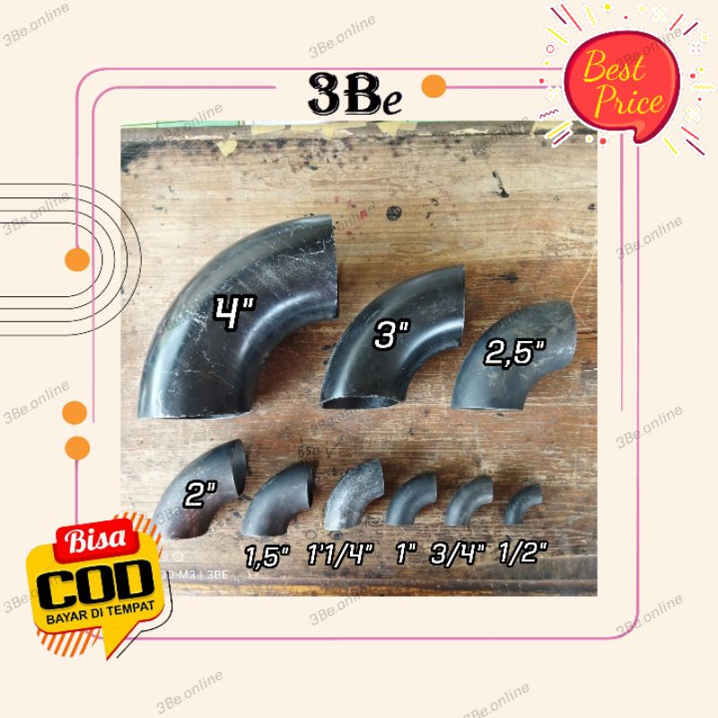 Jual Elbow besi pipa las uk 2 inch elbo Lbow keni knee pipa las ...