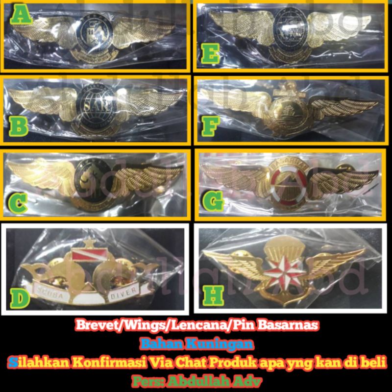 Jual Wing basarnas/pin basarnas/Lencana Basarnas/Pin SAR/Scuba Diver ...