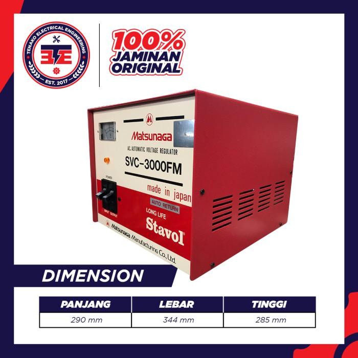 Jual Stabilizer 3000 Watt Stavol Matsunaga SVC-3000FM Original Japan ...