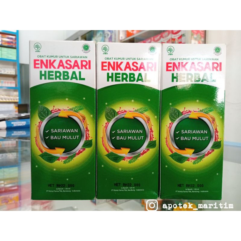 Jual ENKASARI HERBAL 120ml Obat Kumur Untuk Sariawan | Shopee Indonesia