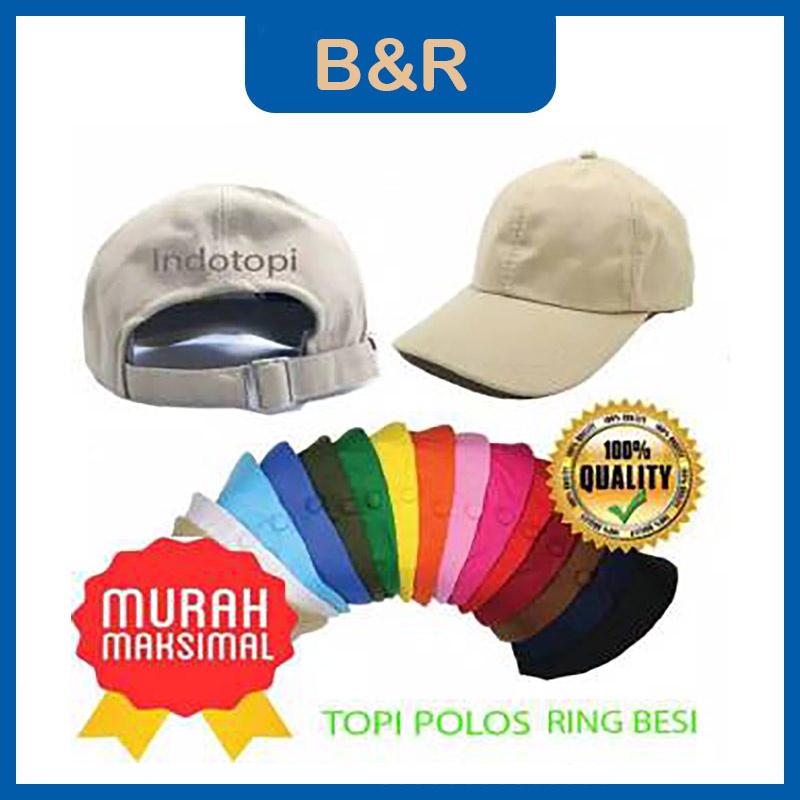 Jual topi baseball polos twill ring besi topi bisbol murah | Shopee ...