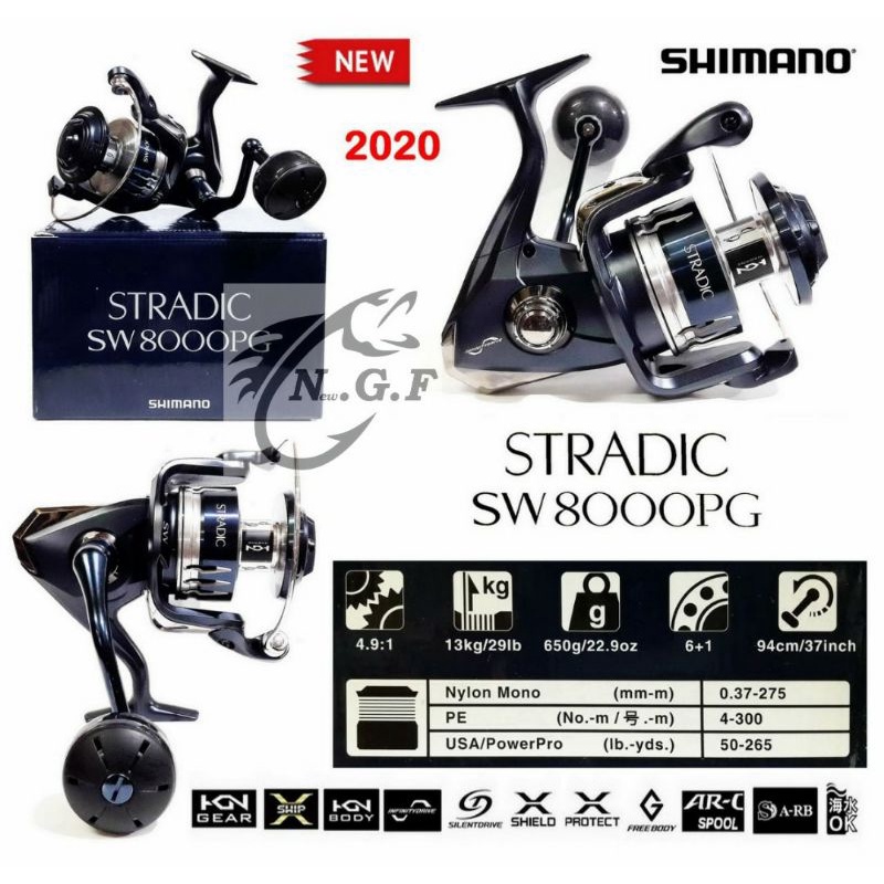 Jual SHIMANO STRADIC SW 8000PG (2020) | Shopee Indonesia