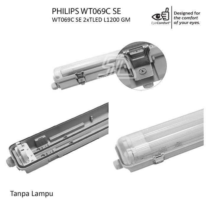 Jual Philips WT069C SE 2xTLED Bare L1200 GM Tanpa Lampu | Shopee Indonesia