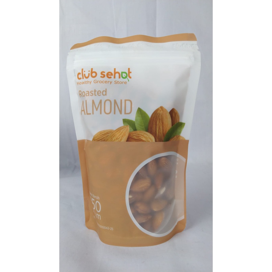 Jual Club Sehat - Roasted Almond 250Gr Kacang Almond Panggang | Shopee ...