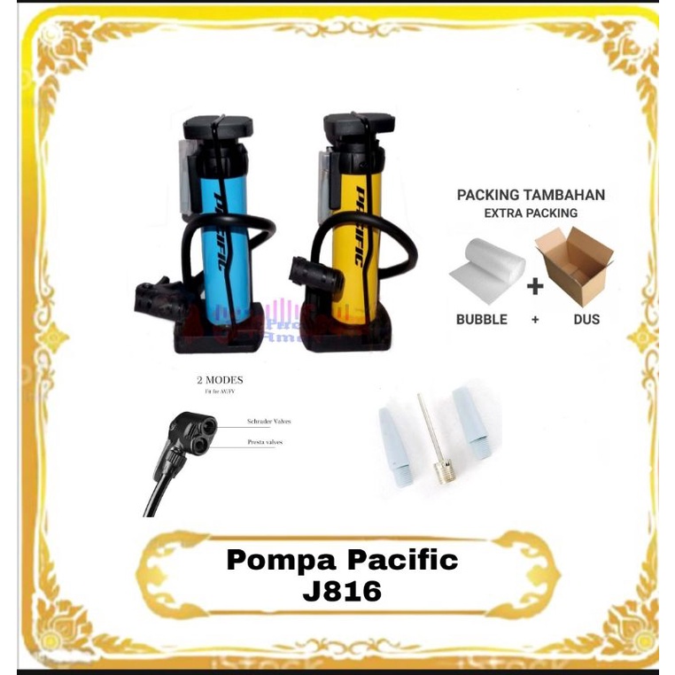 Jual PACIFIC Pompa Injak Mini Foot Pump Pompa Ban Motor Sepeda Bola ...