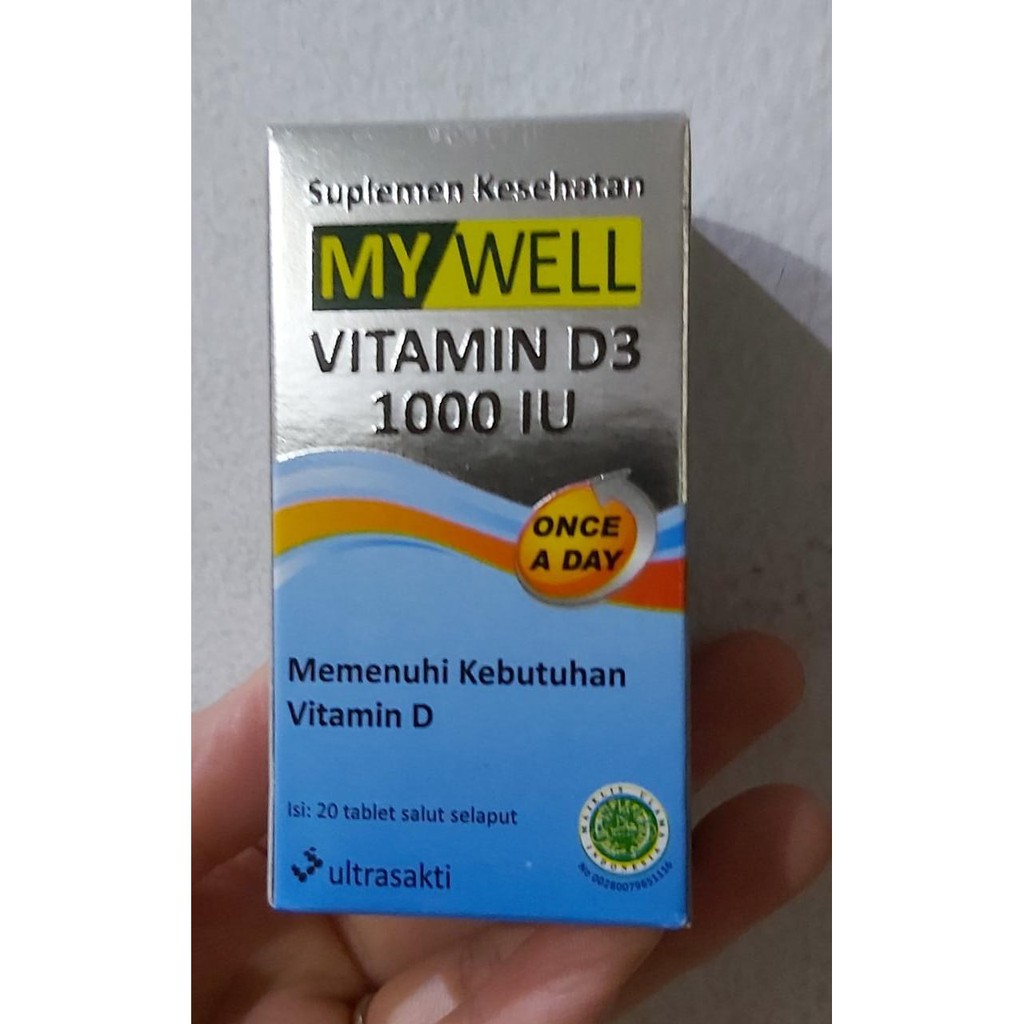 Jual My Well Vitamin D3 1000 IU 20 tab | Shopee Indonesia