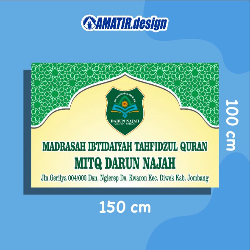 Jual BANNER NAMA SEKOLAH (100x150 cm) | Shopee Indonesia