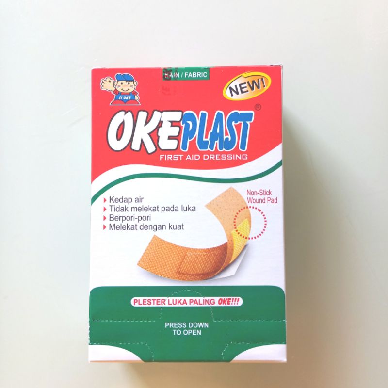Jual Okeplast Plester Luka 100 Lembar Okeplast First Aid Dressing 100 ...