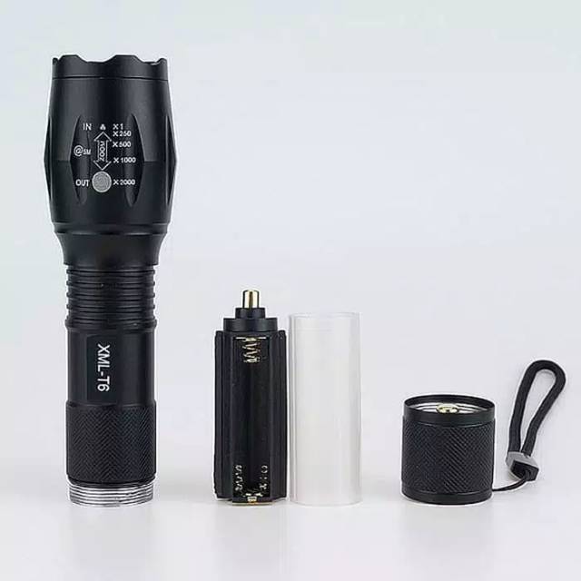 Jual TaffWare E17 Senter LED Cree XM-L T6 2000 Lumens | Shopee Indonesia