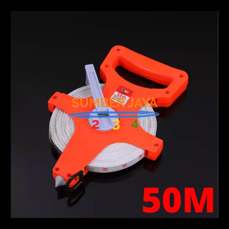 Jual Meteran fiber 50 M / Meteran tancap 50 m / meteran gulung TERMURAH ...