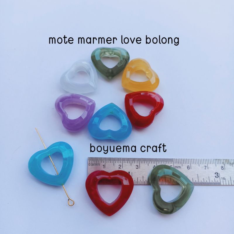 Jual mote marmer love bolong (37pcs) | Shopee Indonesia