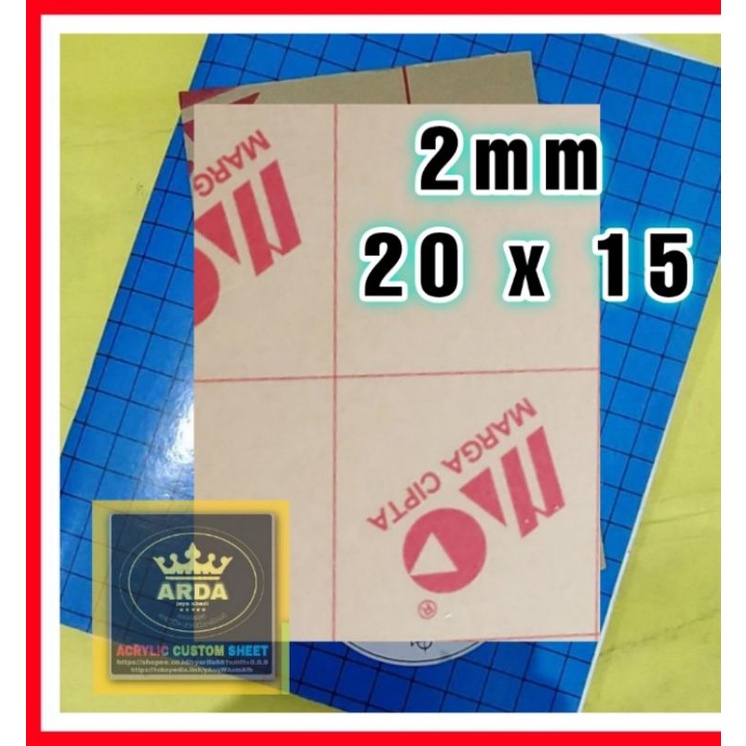 Jual Akrilik 2mm bening 15 x 20 Acrylic sheet marga cipta | Shopee ...