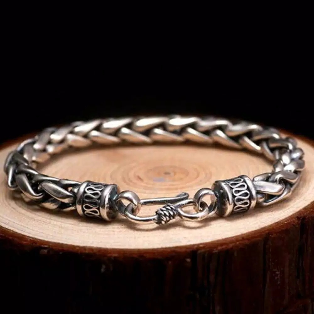 Jual GELANG RANTAI SILVER RECOMMEN KASUAL | Shopee Indonesia