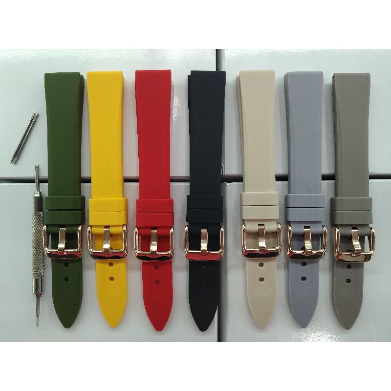 Jual Tali jam tangan karet buat semua merk jam lug 16mm | Shopee Indonesia