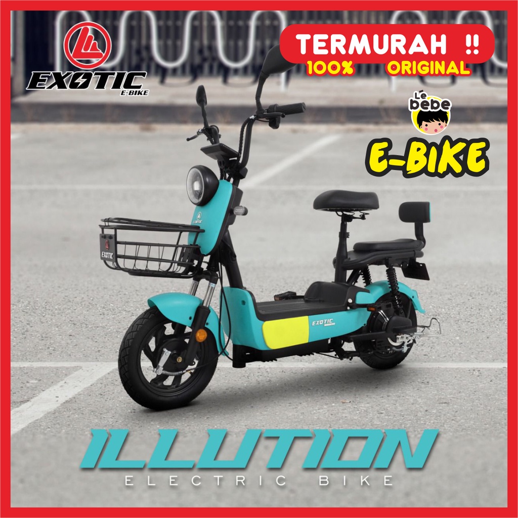Jual Sepeda Listrik Sepeda Motor Listrik Exotic Illution Pacific E-bike ...