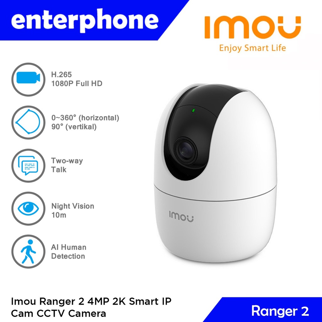 Jual Imou Ranger 2 4MP 2K Smart IP Cam CCTV Camera Garansi Resmi ...