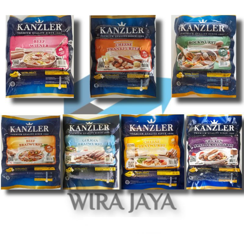 Jual KANZLER WIENER BOCKWURST BRATWURST GERMAN CHICKEN COARSE CHEESE ...