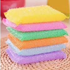 Jual Spon Tapas Bantal / Spons Cuci Piring Dapur Warna Warni Termurah ...
