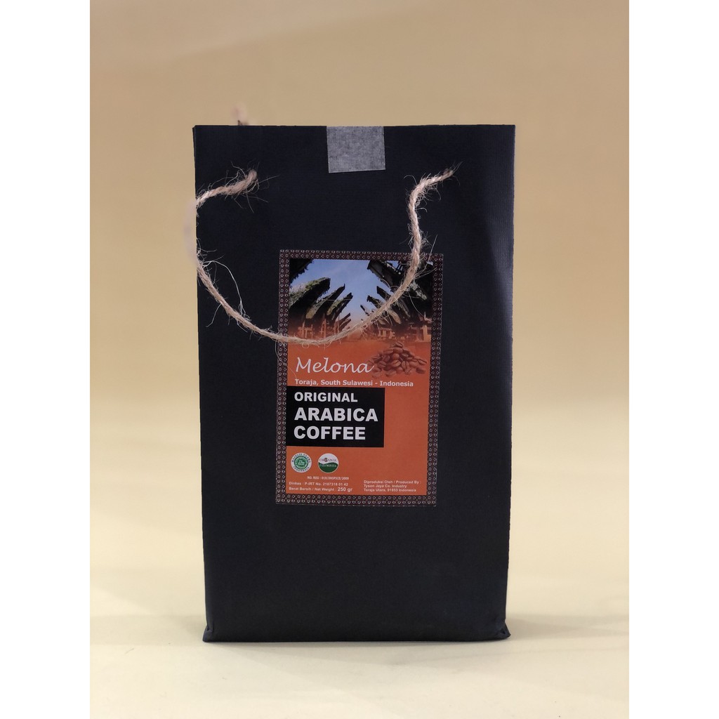 Jual KOPI TORAJA MELONA - ORIGINAL ARABICA COFFEE 200gr | Shopee Indonesia