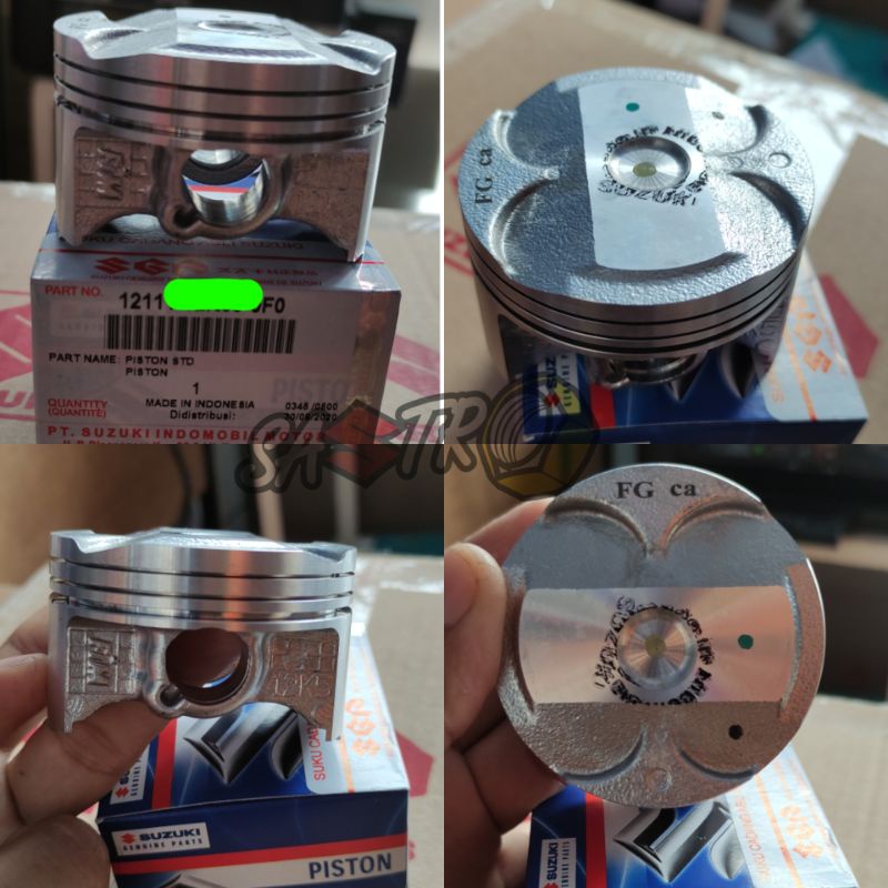 Jual piston seher set standar & jenong high dome suzuki satria fu ...