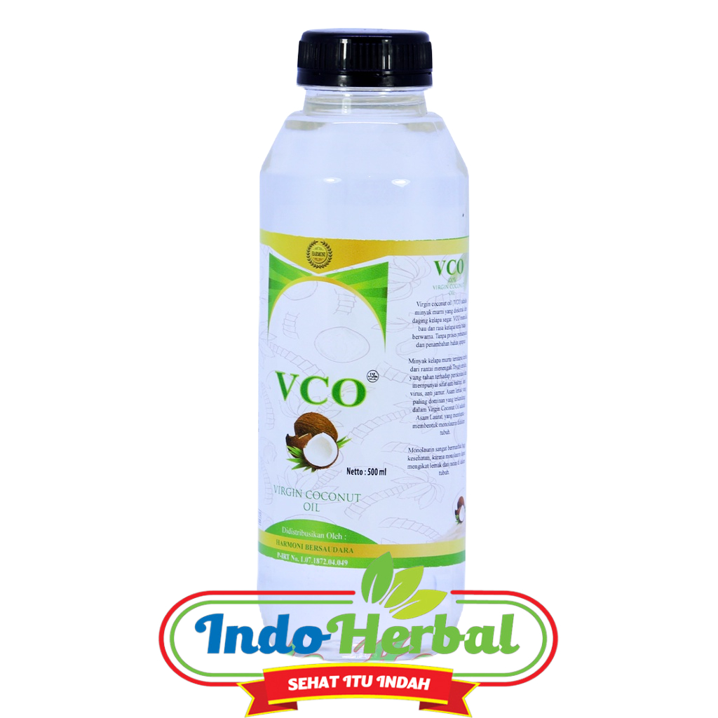 Jual VCO Harmoni Virgin Coconut oil 500ML|Minyak Kelapa Murni ASLI 100% | Shopee Indonesia