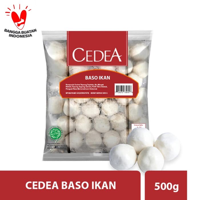 Jual BAKSO IKAN CEDEA BESAR 500GR BASO FISH BALL ISI 25 PCS HALAL ...