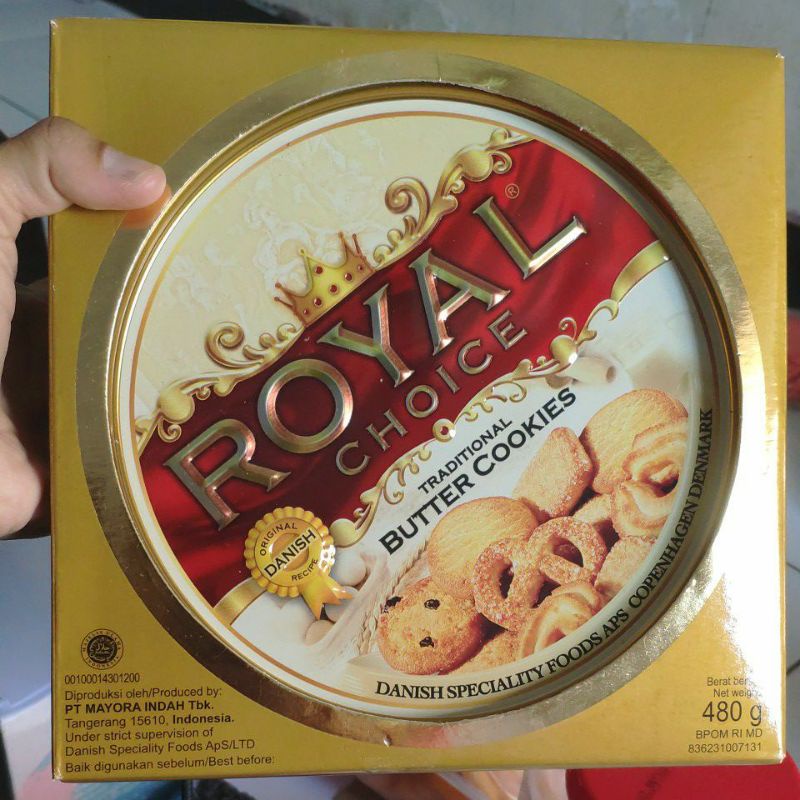 Jual Biskuit Royal butter cookies 480 gram/Royal Choice Butter Cookies ...
