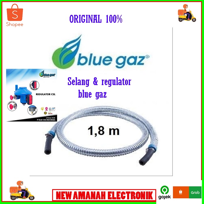 Jual BLUE GAZ ORIGINAL Paket Hemat Selang Dan Regulator BLUE GAZ ...