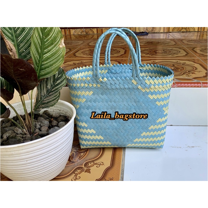 Jual READY STOCK ~ Tas Anyaman Plastik LURIK JUMBO Untuk Hampers Parcel ...