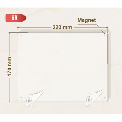 Jual FRAME AKRILIK STAND TABLE TEBAL 4 MM-ACRYLIC FRAME MAGNET PC ...