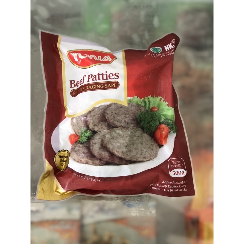 Jual Yona Beef Patties/ Patties Daging Sapi 500gr SEMARANG | Shopee ...