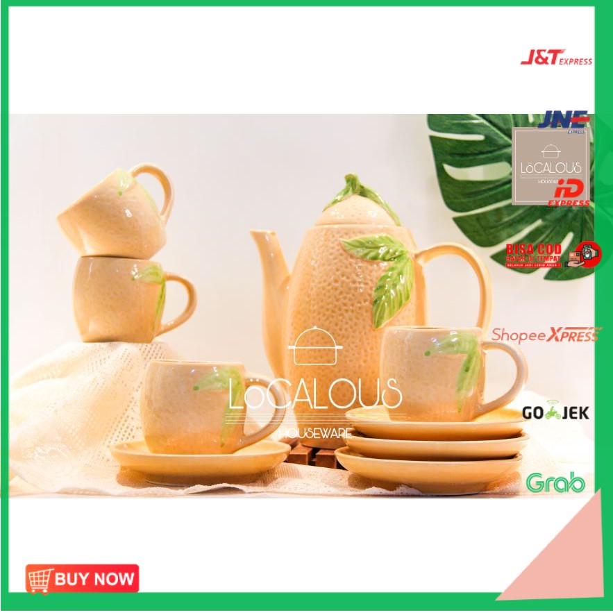 Jual [[[BISA COD]]] TEA SET SAKATO 10 PCS /CANGKIR + TEKO + PISIN ...