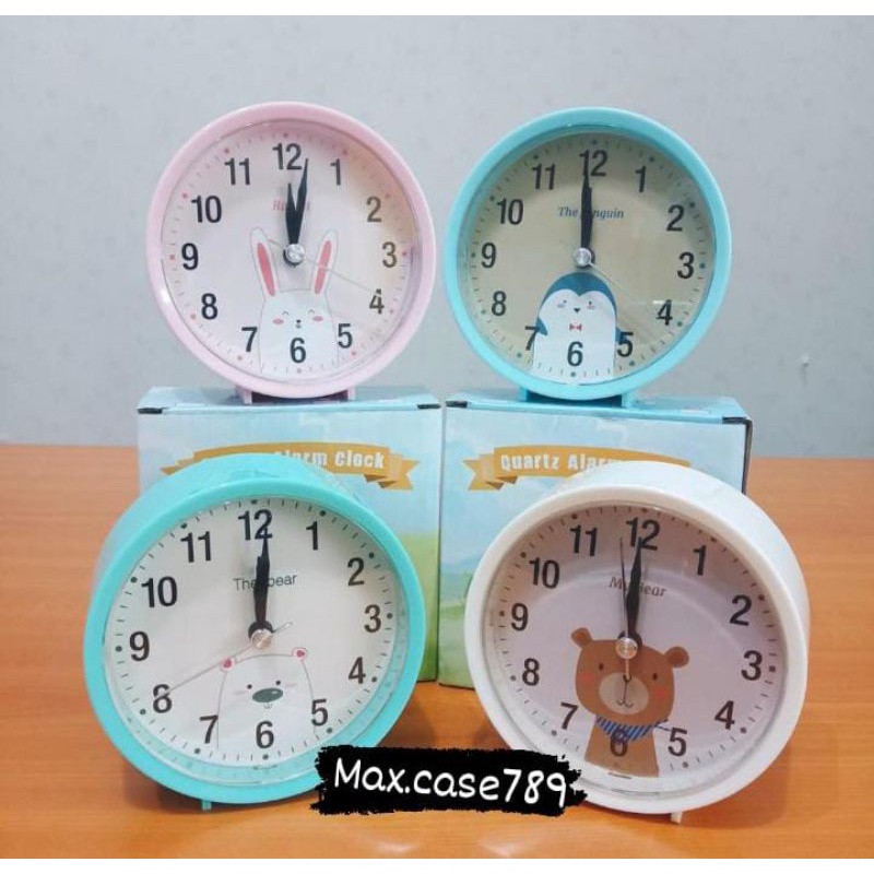 Jual JAM WEKER NOTIF GAMBAR KARAKTER / JAM MEJA BERMOTIF / JAM BEKER ...