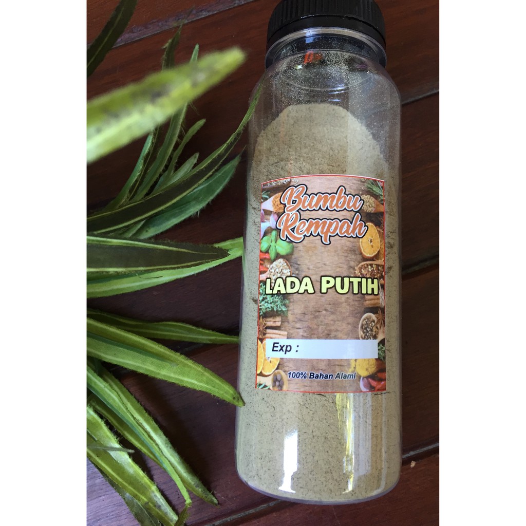 Jual LADA PUTIH BUBUK isi 100gr bumbu masak dapur bumbu rempah herbal ...