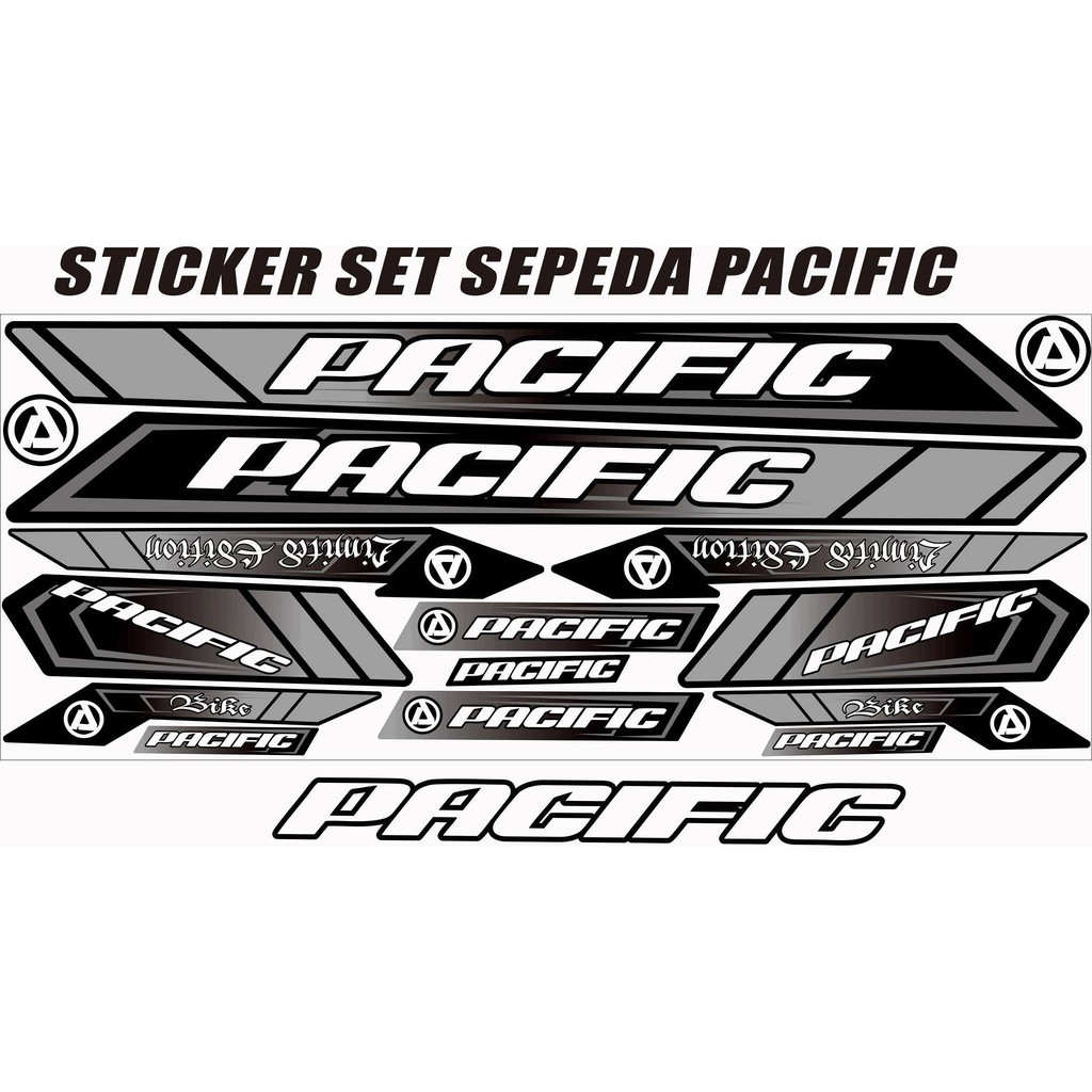Jual STICKER ALL NEW STIKER UNIVERSAL SEPEDA PACIFIC | Shopee Indonesia