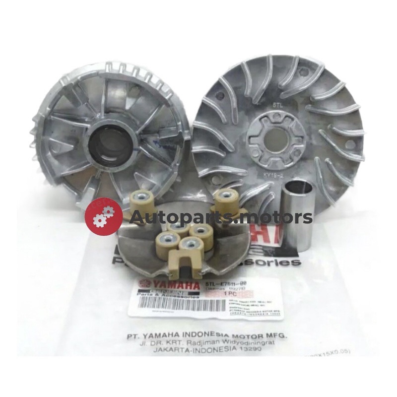 Jual PAKET CVT RUMAH ROLLER ASSY SET + KIPAS LAWAN RUMAH ROLLER MIO SPORTY/MIO SMILE/MIO SOUL ...