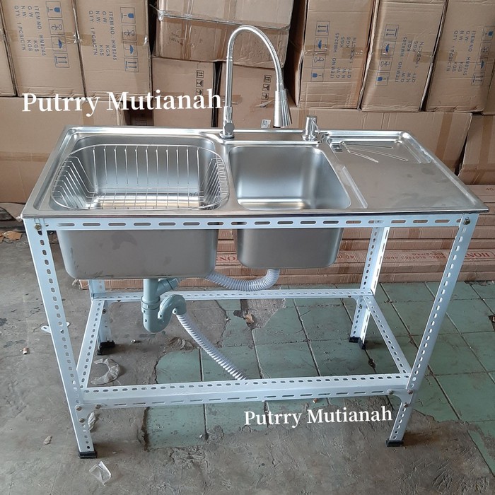 Jual wastafel portable cuci tangan kitchen sink termurah bak cuci ...